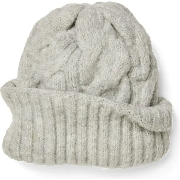 Free People Coast Line Cable Beanie - Grey