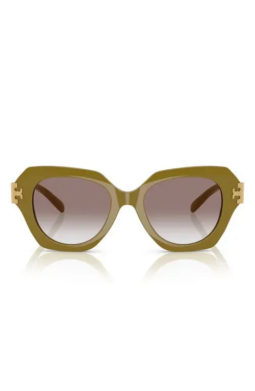 Tory Burch 51mm Cat Eye Sunglasses - Olive