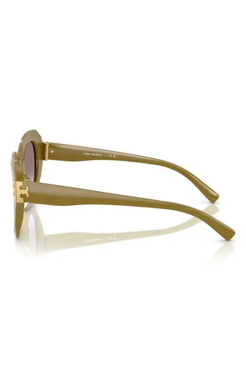 Tory Burch 51mm Cat Eye Sunglasses - Olive