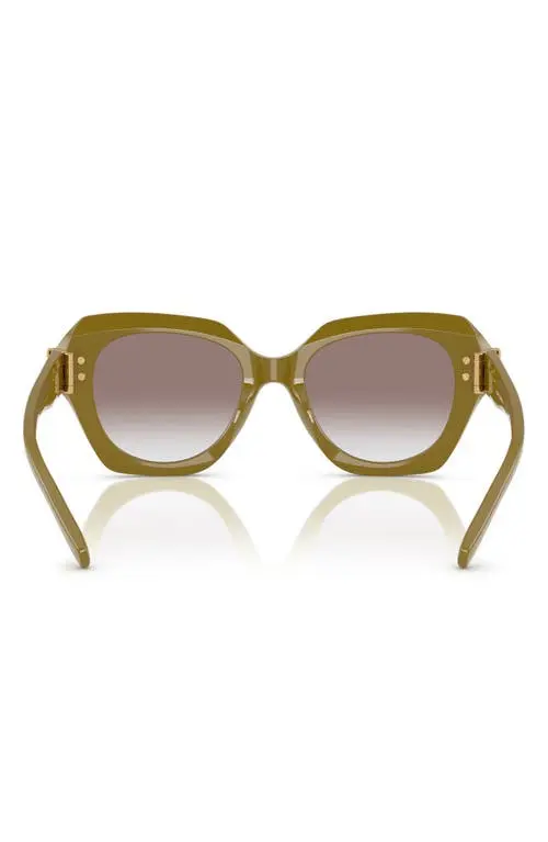 Tory Burch 51mm Cat Eye Sunglasses - Olive