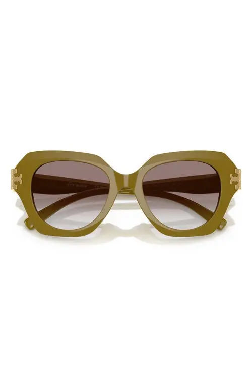 Tory Burch 51mm Cat Eye Sunglasses - Olive
