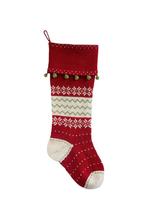 MELANGE COLLECTION Nordic Smooth-cuff Stocking