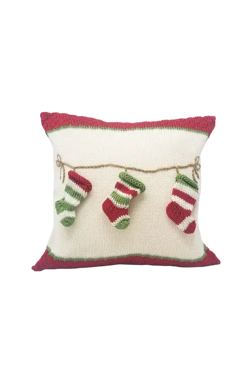 MELANGE COLLECTION 10" Stocking Pillow - Ivory