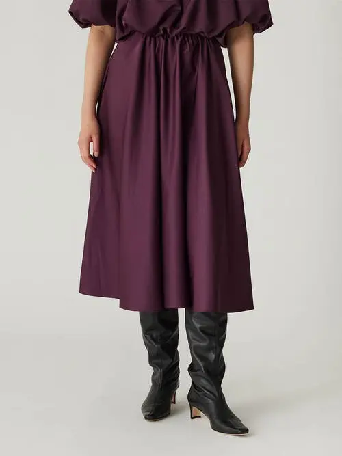 Rebecca Taylor Techy Sateen Skirt