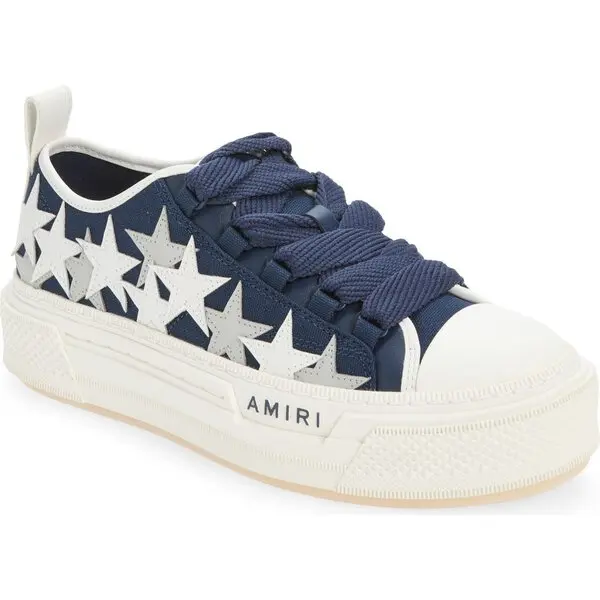 Amiri Stars Court Sneakers - Dark Blue
