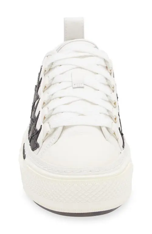 Amiri Stars Court Sneakers - White Black