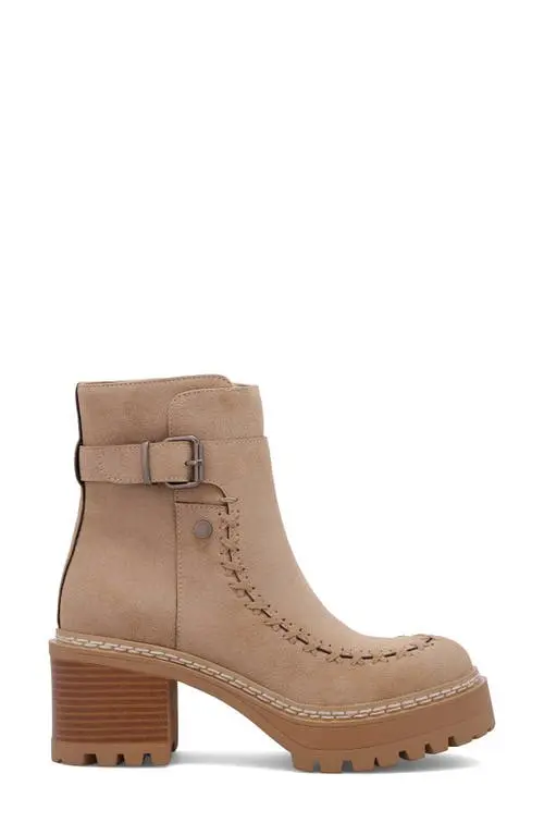Mia Toula Platform Bootie - Sand