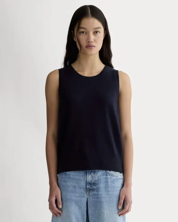 Everlane Classic Tank Top Sweater - Navy