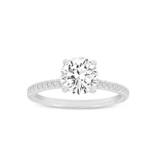 LUVMYJEWELRY Mila 1.65 Ctw Lab Grown Diamond Ring - 14k White Gold