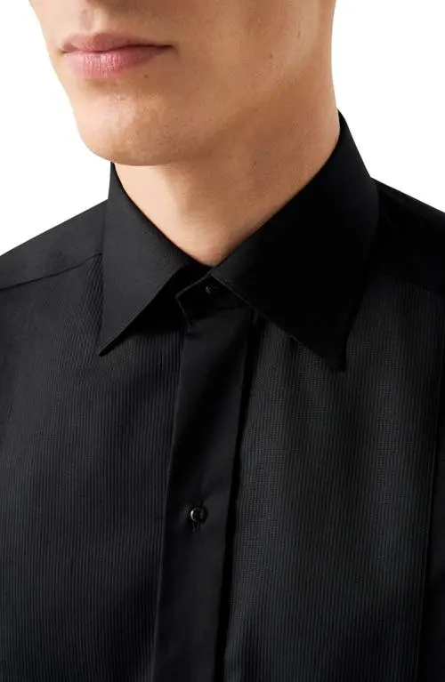 Eton Contemporary Fit Striped Bib Tuxedo Shirt