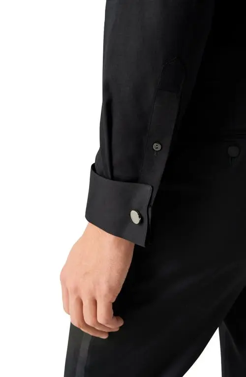 Eton Contemporary Fit Striped Bib Tuxedo Shirt