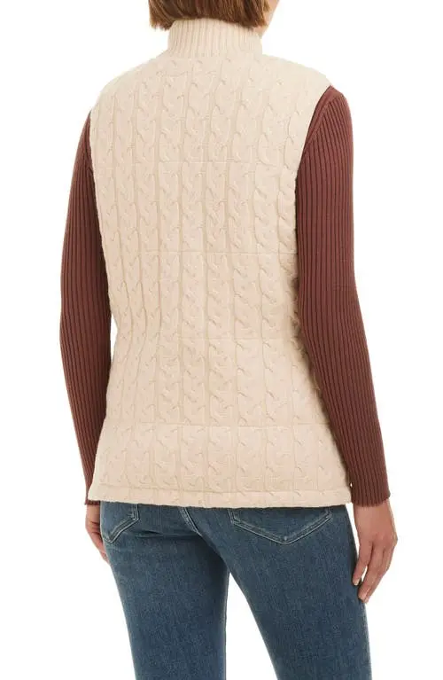 Sanctuary Reversible Cable Stitch And Puffer Vest