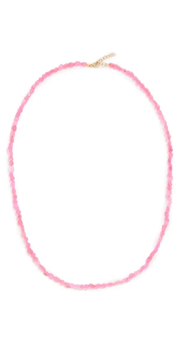 Jia Jia Pebble Opal Necklace - Pink