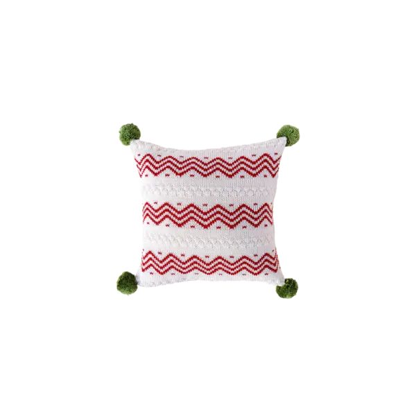 MELANGE COLLECTION 10" Zig Zag Stripe Pillow