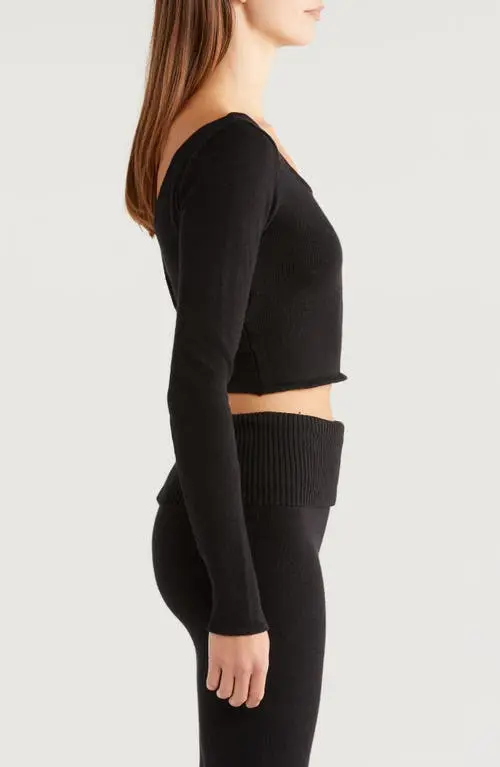 FLORENCE BY MILLS Cross Back Crop Sweater