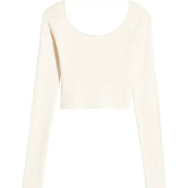 FLORENCE BY MILLS Cross Back Crop Sweater - Whitecap