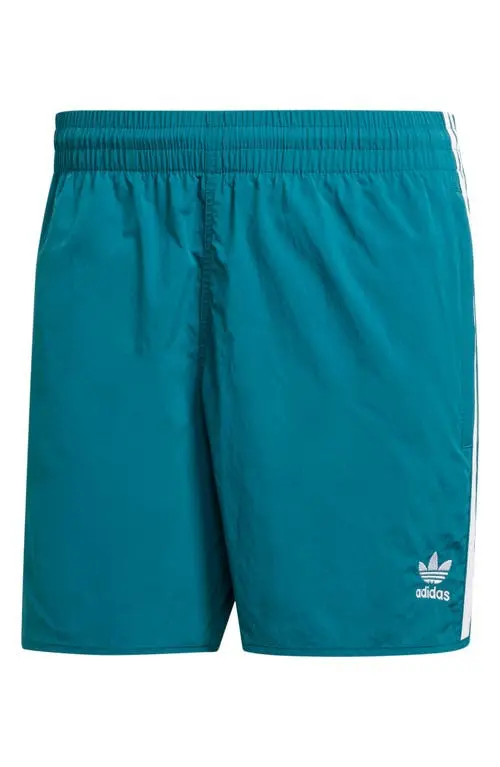 Adidas Adicolor Recycled Polyester Sprinter Shorts - Legacy Teal