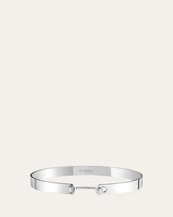 NOUVEL HERITAGE 18k Dinner Date Gm Mood Bangle - White Gold