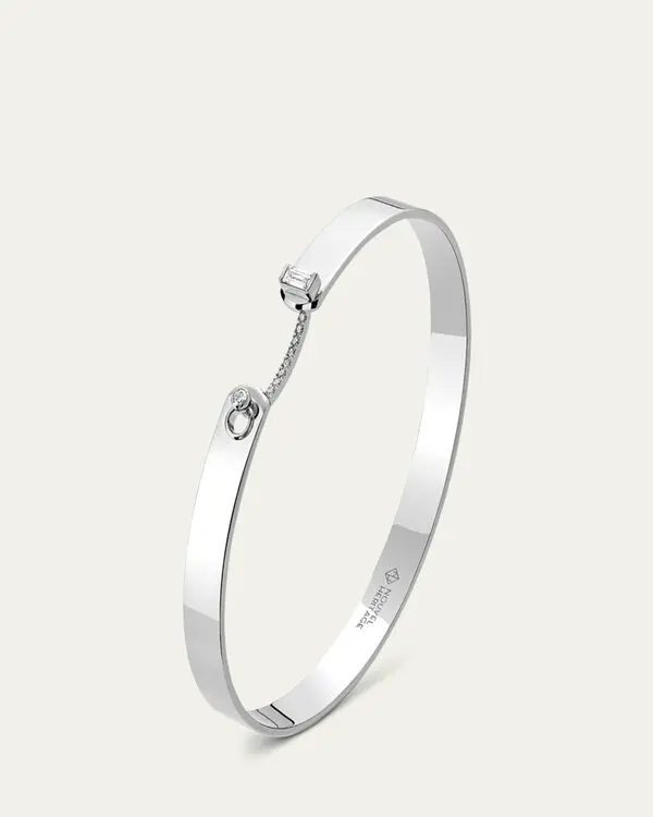 NOUVEL HERITAGE 18k Dinner Date Gm Mood Bangle - White Gold