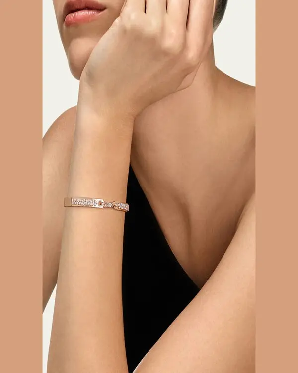 NOUVEL HERITAGE 18k Soiree Diamond Bangle - Rose Gold