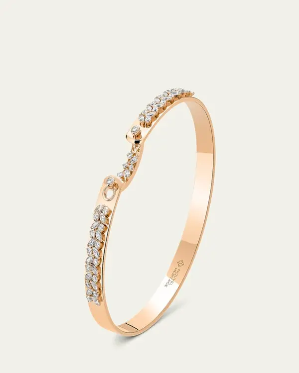 NOUVEL HERITAGE 18k Soiree Diamond Bangle - Rose Gold