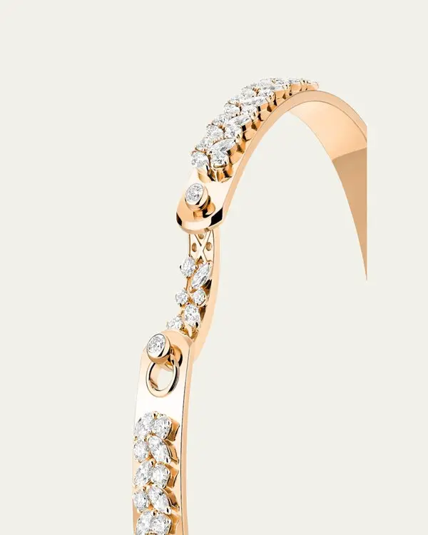 NOUVEL HERITAGE 18k Soiree Diamond Bangle - Rose Gold