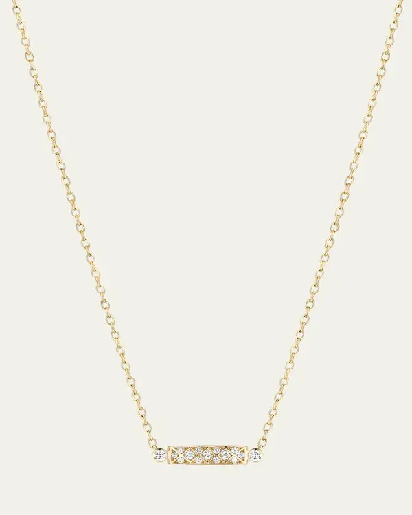 NOUVEL HERITAGE 18k Diamond Parisian Stroll Mood Pendant Necklace - Gold
