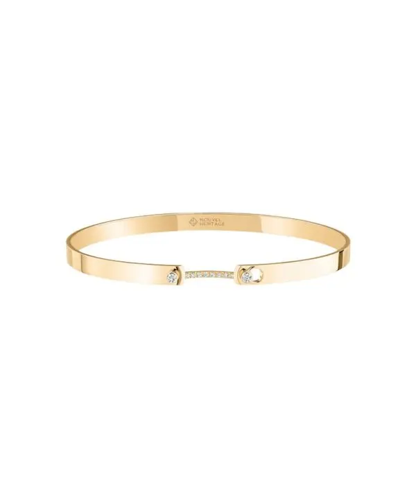 NOUVEL HERITAGE - 18K Gold Diamond Bangle