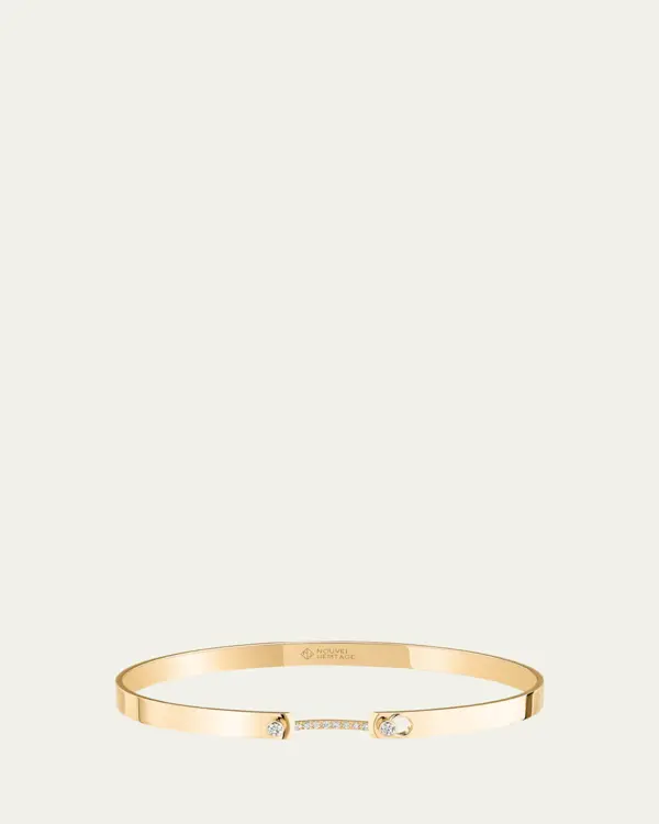 NOUVEL HERITAGE - 18K Gold Diamond Bangle