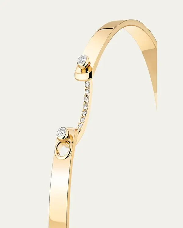 NOUVEL HERITAGE - 18K Gold Diamond Bangle
