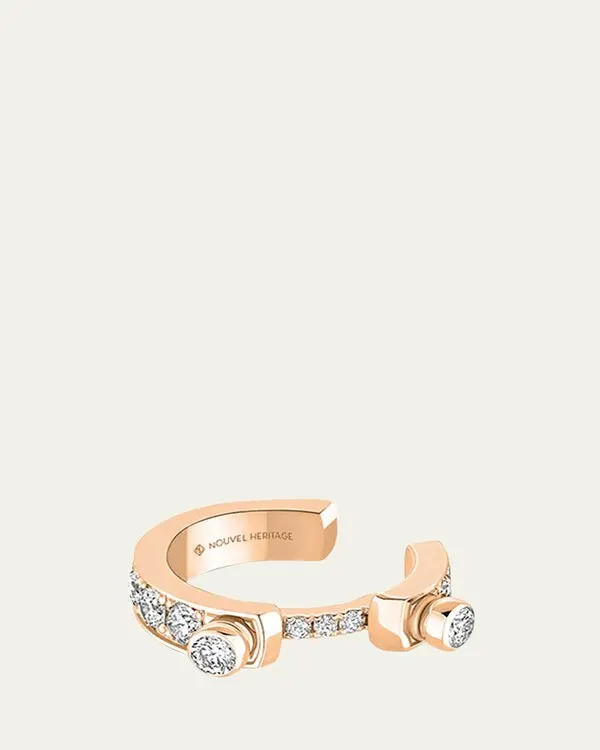 NOUVEL HERITAGE 18k Diamond Ear Cuff - Rose Gold