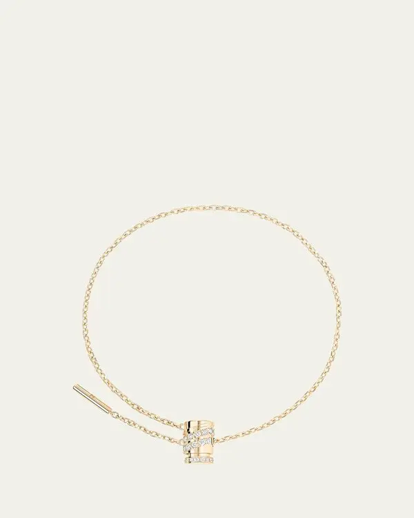 NOUVEL HERITAGE 18k And Diamond Latch Bracelet - Gold