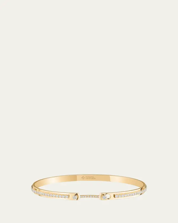NOUVEL HERITAGE 18k Bangle With Diamonds - Gold