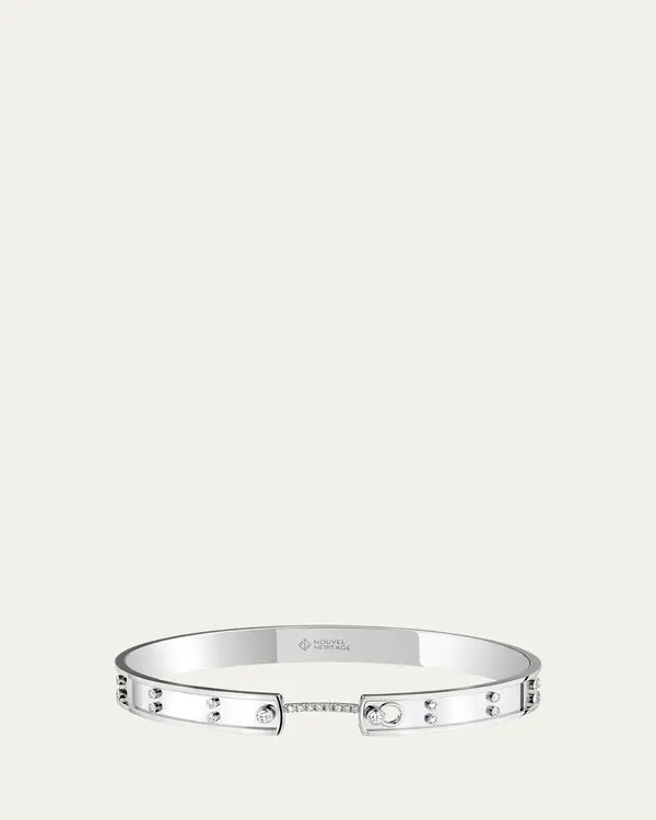 NOUVEL HERITAGE 18k Diamond Bangle - White Gold