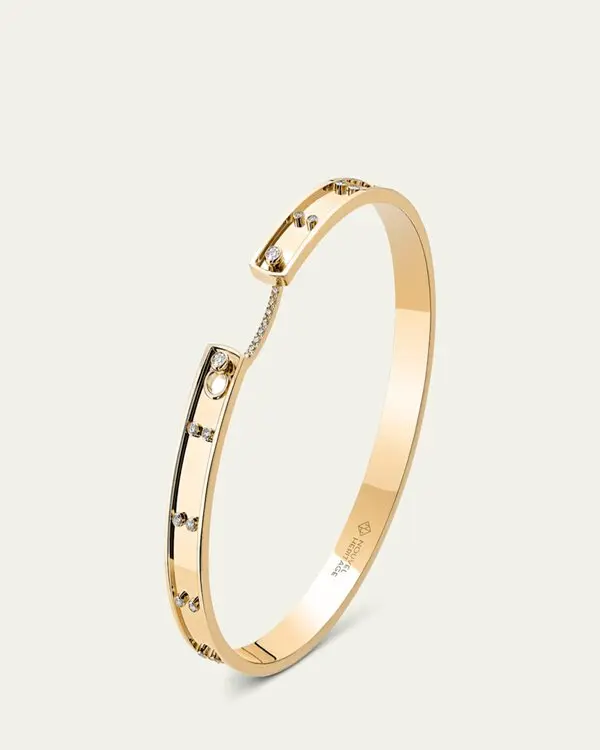 NOUVEL HERITAGE 18k Diamond Bangle - Yellow Gold