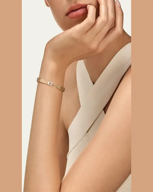 NOUVEL HERITAGE 18k Diamond Bangle - Yellow Gold