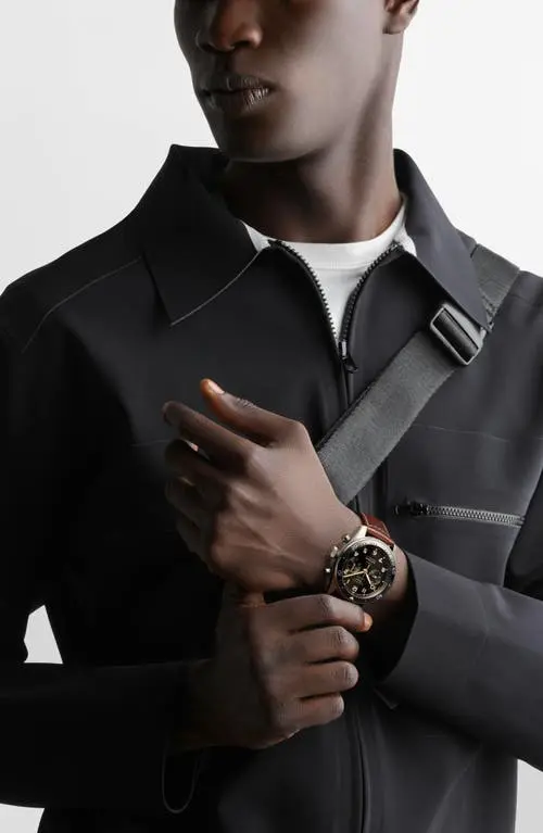 LONGINES Spirit Flyback Automatic Chronograph Strap Watch - Black