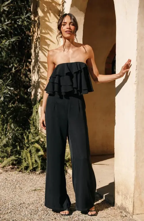 PETAL & PUP Georgiana Strapless Jumpsuit