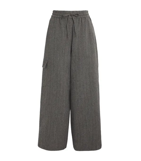 YVES SALOMON Wide-leg Cargo Trousers