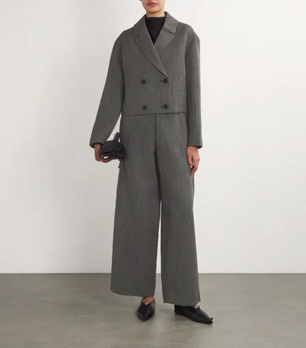YVES SALOMON Wide-leg Cargo Trousers