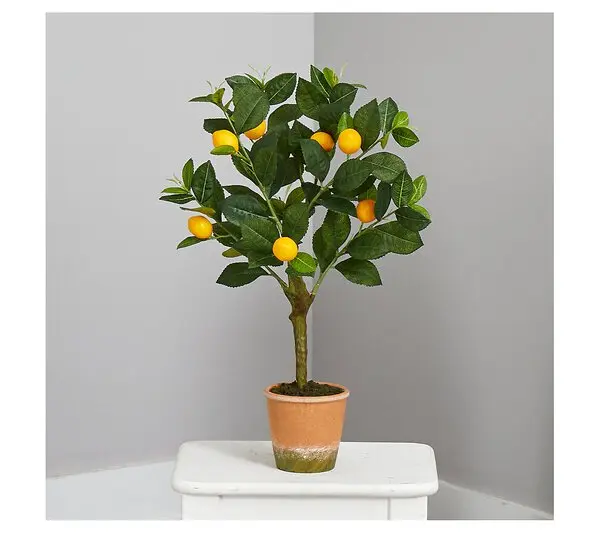 NEARLY NATURAL 24' Lemon Artificial Tree