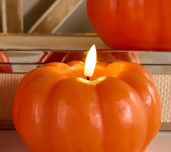 HOME REFLECTIONS As Is Flameless Set/3 Mini Pumpkins