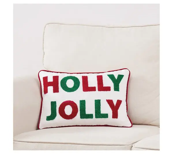 TRULY SOFT Holly Jolly 12x20 Decorative Pillow - One-color