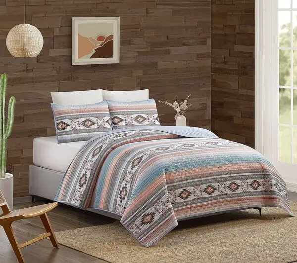 MODERN HEIRLOOM Sunset Canyon 2-piece Twin Quilt Set - One-color