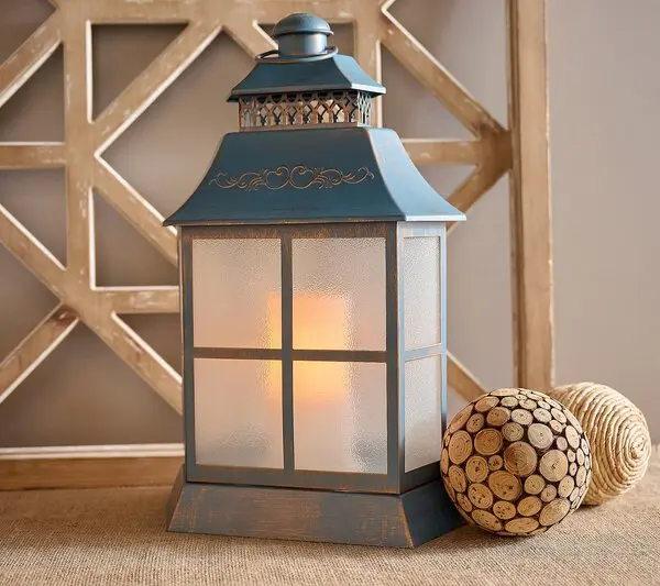 VALERIE PARR HILL As Is 18' In/outdoor Flickering Flame Lantern-valerie - One-color