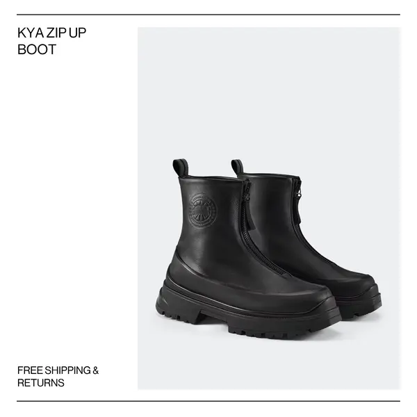 Canada Goose Kya Zip Up Boot - Black