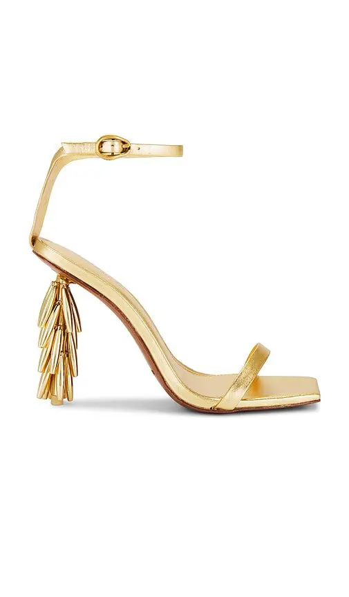 Cult Gaia Sunella Sandal In Metallic