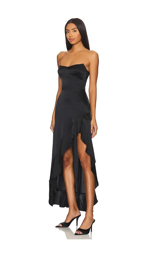 Amanda Uprichard Alyse Strapless Charmeuse Dress