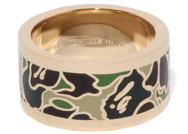A BATHING APE Abc Camo Ring - Gold
