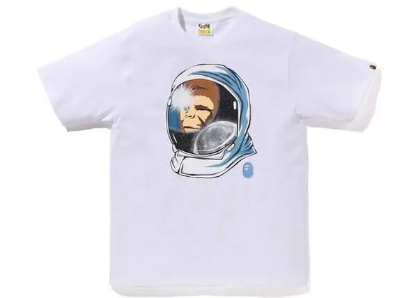 A BATHING APE Space Ape Tee Shirt - White